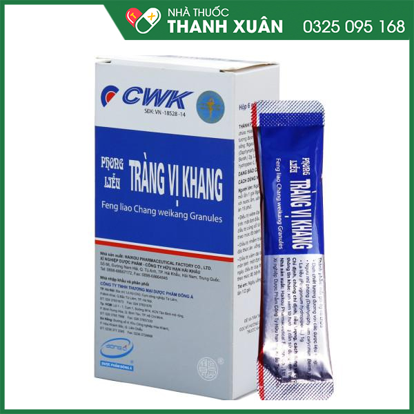 Phong Liễu Tràng Vị Khang điều trị viêm dạ dày, ruột cấp tính
