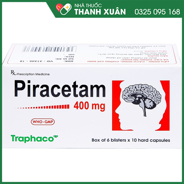 Piracetam 400mg thuốc trị hoa mắt chóng mặt