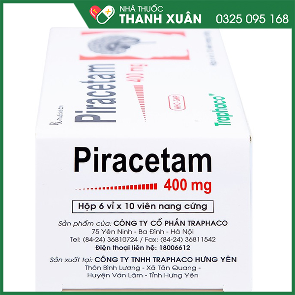 Piracetam 400mg thuốc trị hoa mắt chóng mặt