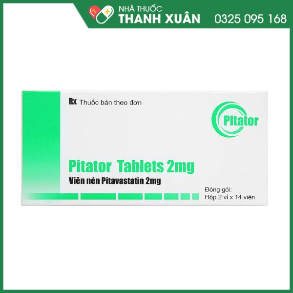 Pitator Tablets 2mg trị rối loạn mỡ máu