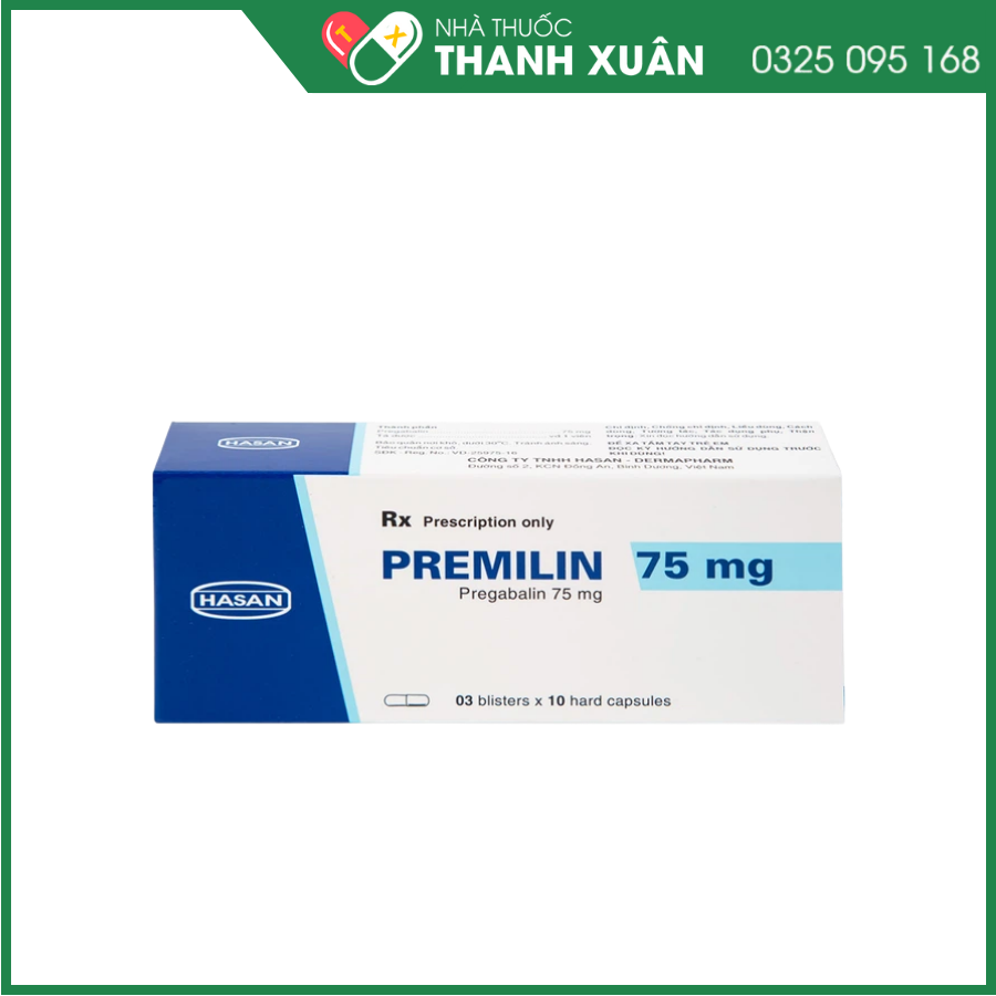 Premilin 75 mg hỗ trợ trong điều trị các cơn động kinh cục bộ, rối loạn ...