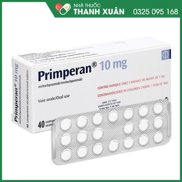 Primperan 10mg trị triệu chứng buồn nôn