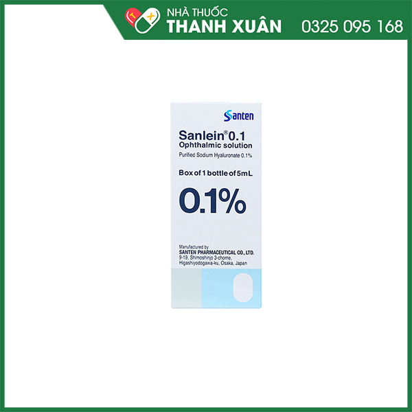 Sanlein 0.1 trị thương tổn mô giác - kết mạc