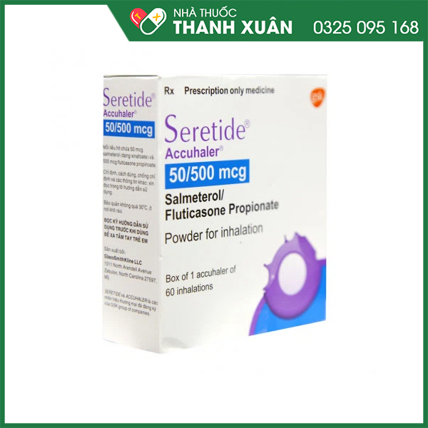 Seretide Accuhaler 50/500mcg điều trị hen phế quản