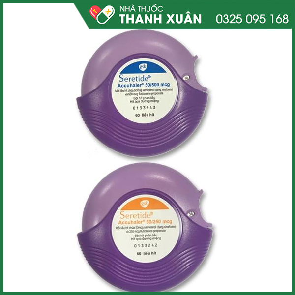 Seretide Accuhaler 50/500mcg điều trị hen phế quản