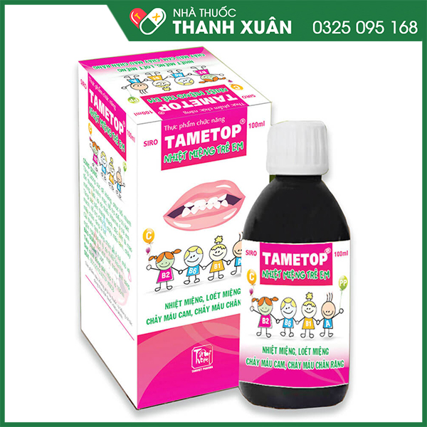 Siro Tametop Nhiệt Miệng Trẻ Em