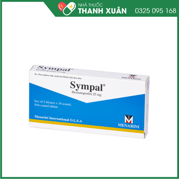 Sympal 25mg điều trị đau khớp cấp, đau bụng kinh, đau răng