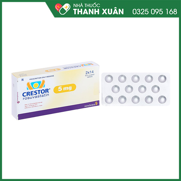 Thuốc Crestor 5mg điều trị tăng cholesterol