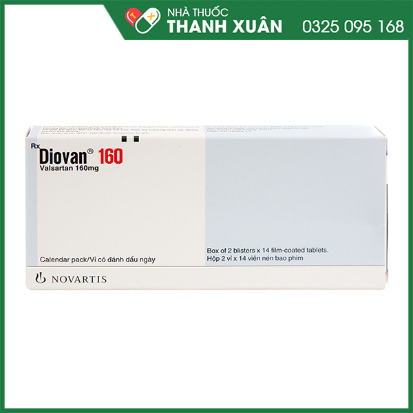 Thuốc Diovan 160mg điều trị tăng huyết áp, suy tim