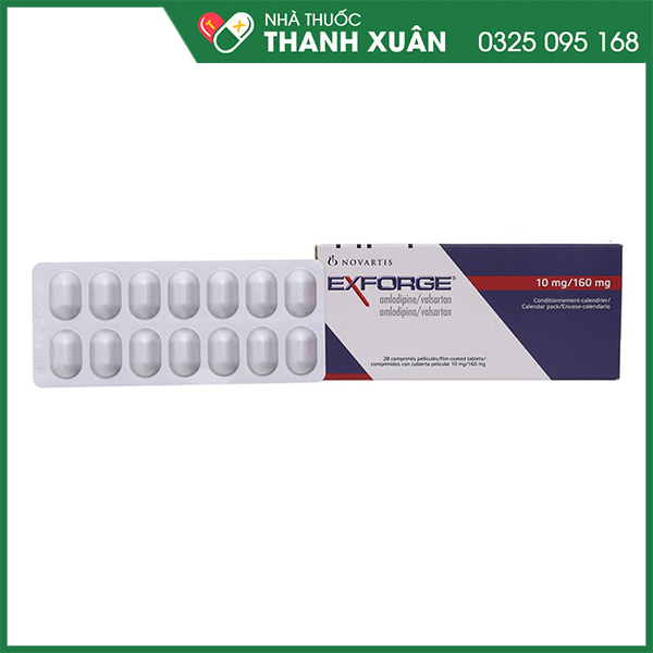Thuốc Exforge 10/160 điều trị tăng huyết áp