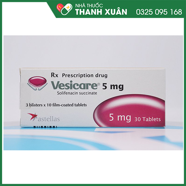 Thuốc Vesicare điều trị tiểu són