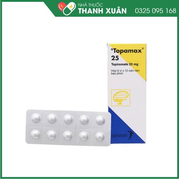 Thuốc Topamax 25 điều trị động kinh cục bộ, dự phòng đau nửa đầu