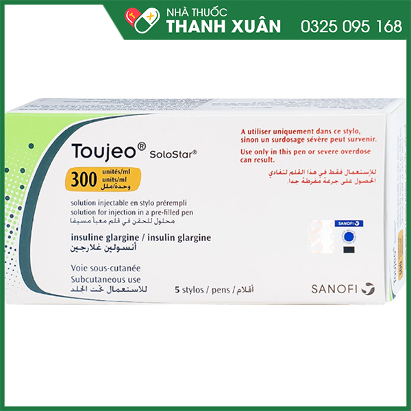 Toujeo Solostar thuốc tiêm trị đái tháo đường