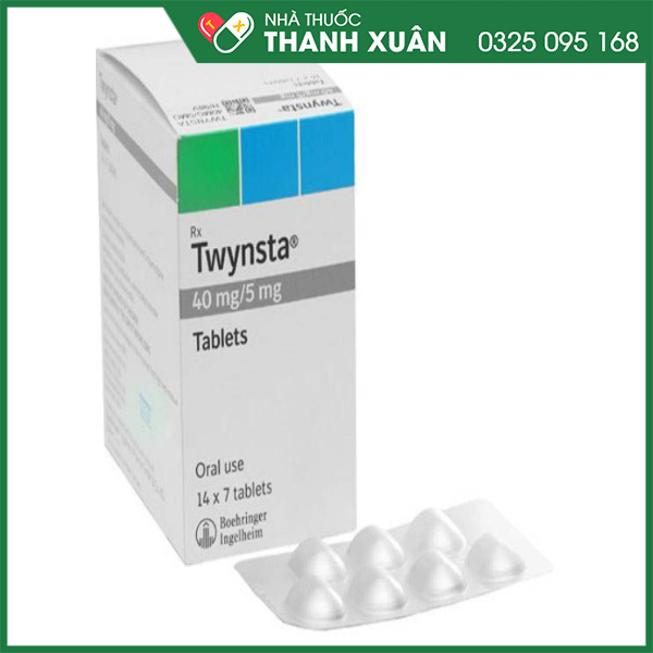 Twynsta 40/5mg điều trị tăng huyết áp vô căn