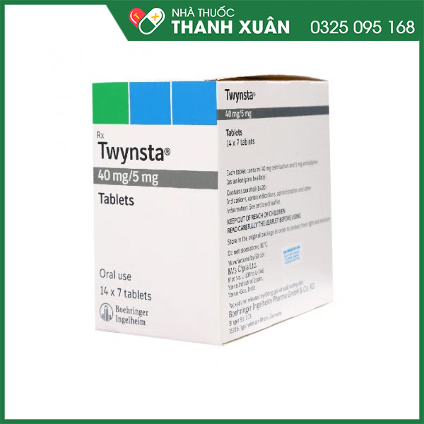 Twynsta 40/5mg điều trị tăng huyết áp vô căn