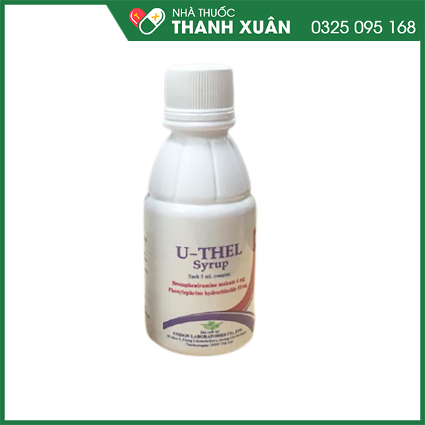 U-Thel syrup giảm triệu chứng bệnh lý hô hấp