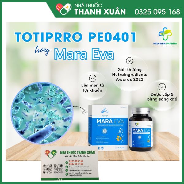 Viên uống Mara Eva bổ sung lợi khuẩn hỗ trợ sức khỏe nữ giới