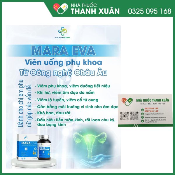 Viên uống Mara Eva bổ sung lợi khuẩn hỗ trợ sức khỏe nữ giới