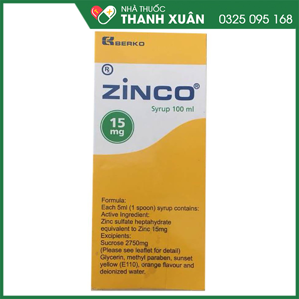 Zinco 100ml - thuốc bổ sung kẽm