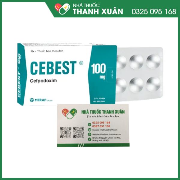 Cebest 100mg điều trị nhiễm khuẩn